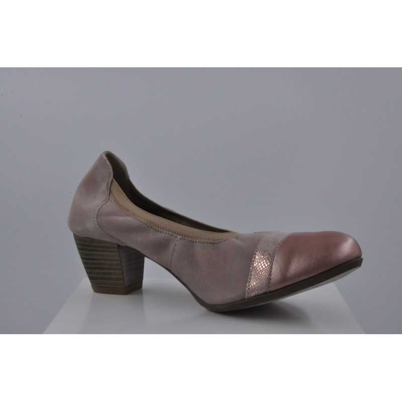ESCARPIN CUIR ROSE SELENA HIRICA